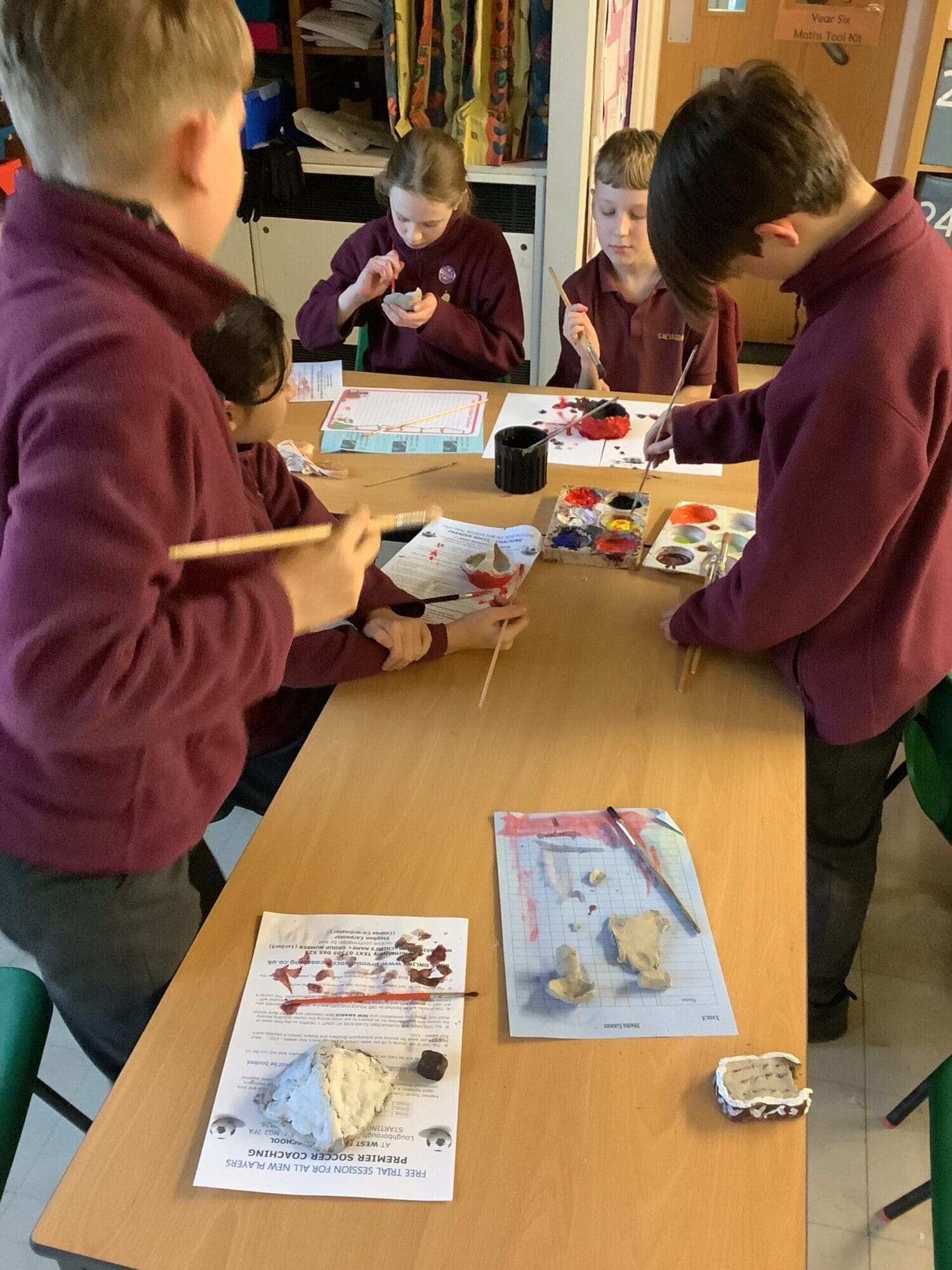 Maya pottery work - Crossdale Primary School